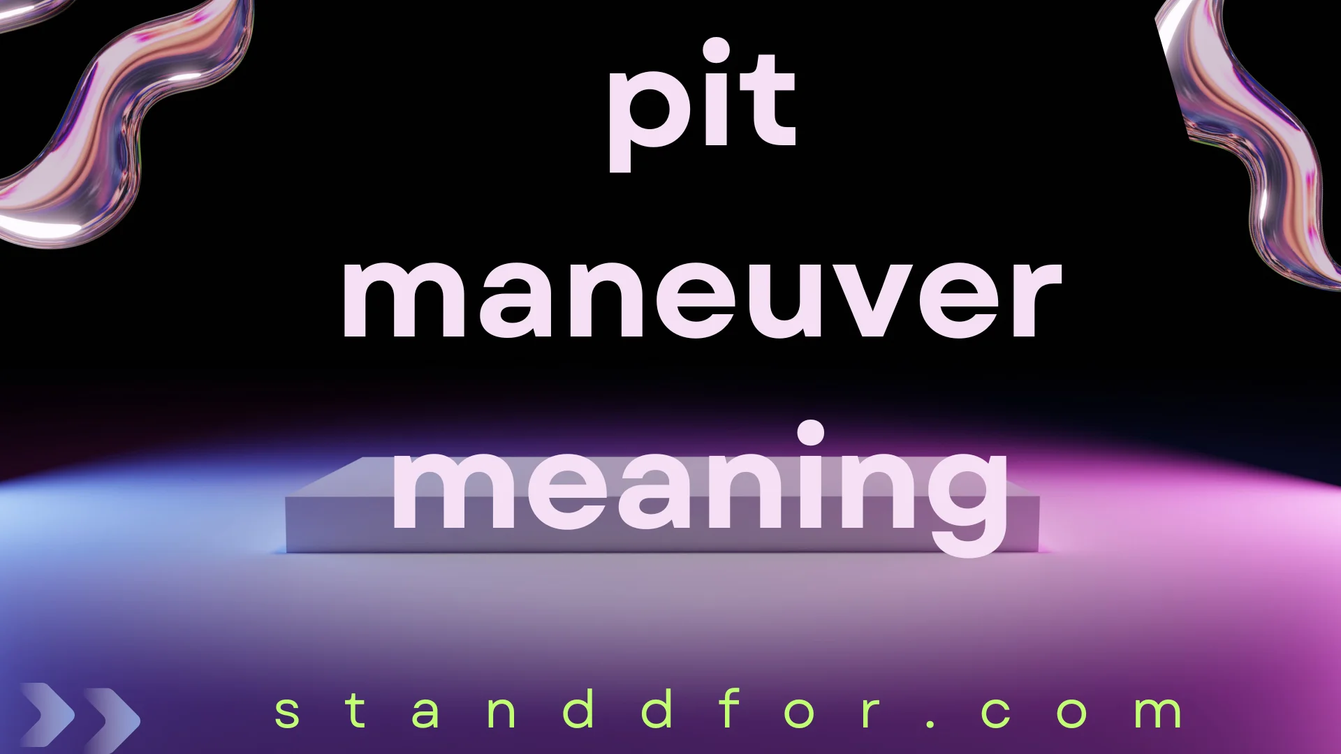 Pit Maneuver Explained: True Meaning, History, and Modern Usage